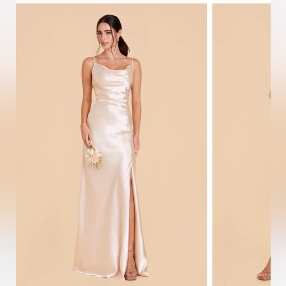 Birdy Grey | Dresses | Nwt Birdy Grey Lisa Long Dress Shiny Satin ...